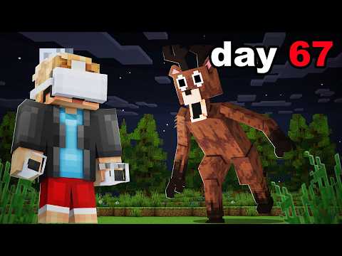 I Survived THE DEER in VR MINECRAFT