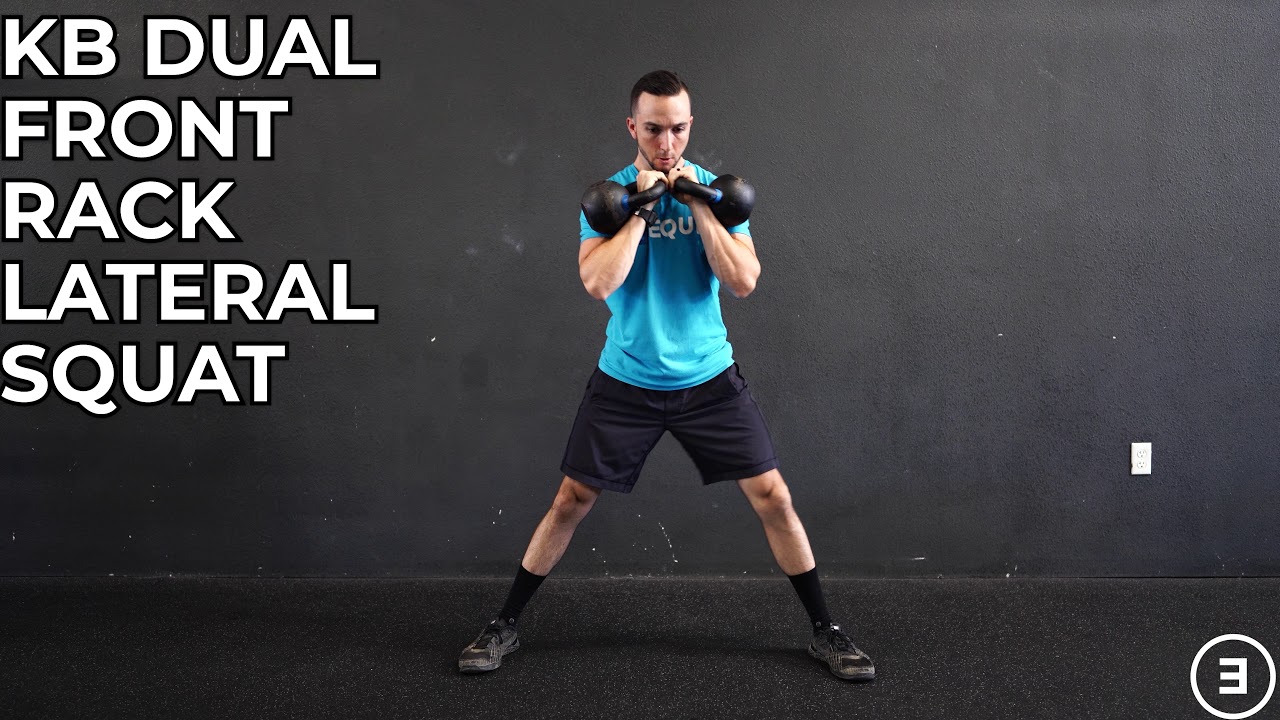 Kettlebell Dual Front Rack Lateral Squat - YouTube