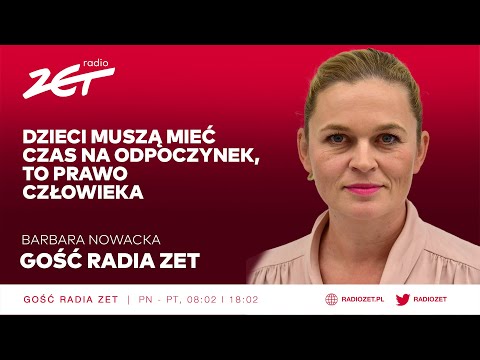 Barbara Nowacka: Dzieci muszą mieć czas na odpoczynek, to prawo człowieka.