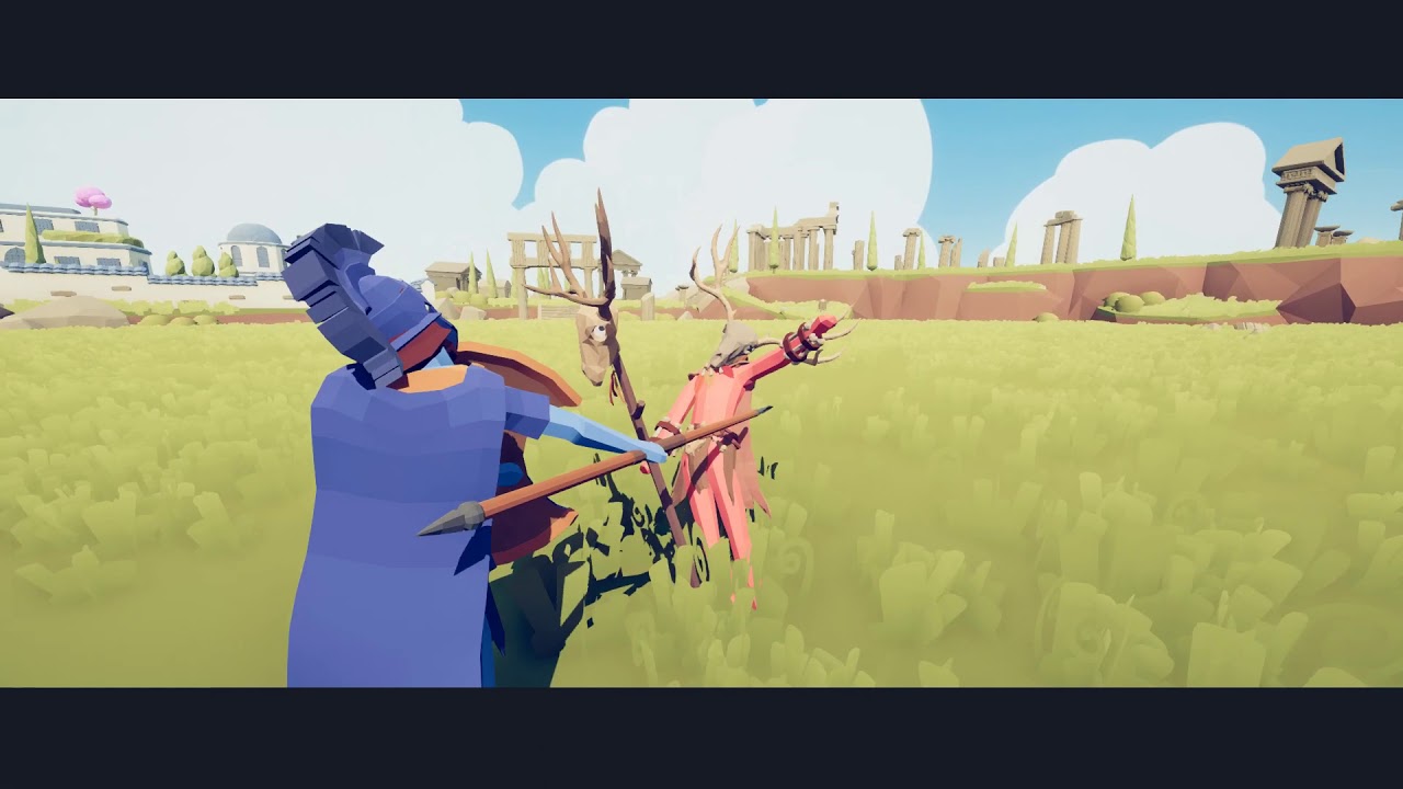 Totally Accurate Battle Simulator - Hoplite defeated Bone mage - YouTube