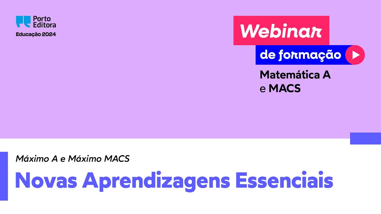 MÁXIMO 10 - Matemática A e MACS - Webinar de formação - YouTube