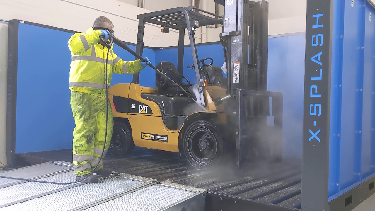 Impact Invest in a Trime X-SPLASH Forklift Wash Bay - YouTube