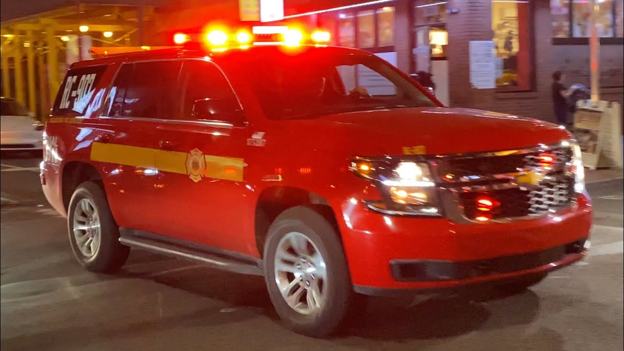 ⁴ᴷ** 1st Video ** Philadelphia Fire Department Battalion 4 Running in ...