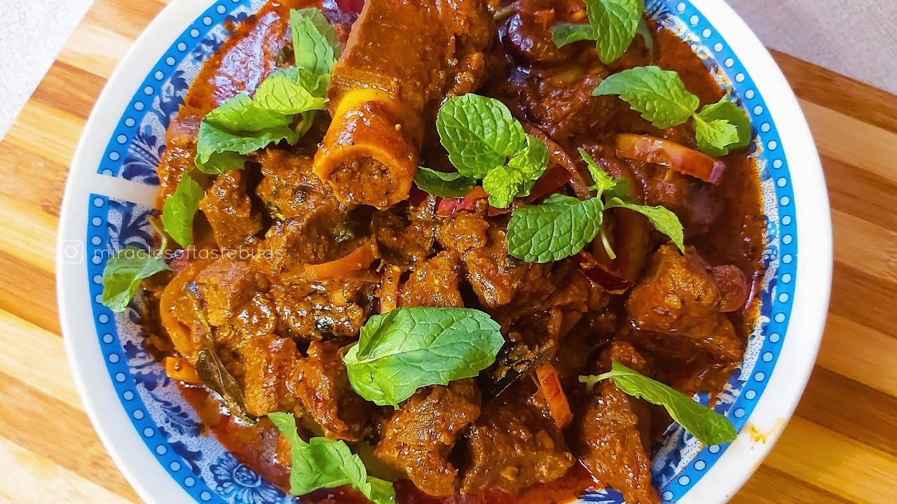 Mutton Perattal (semi dry gravy) | Chettinad Mutton Perattal | Spicy ...