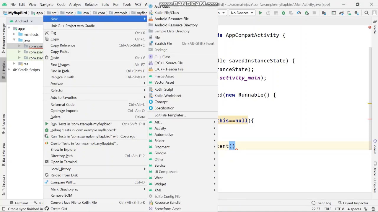 Flappy Bird game on Android Studio - Graduation Day App - Coding ...