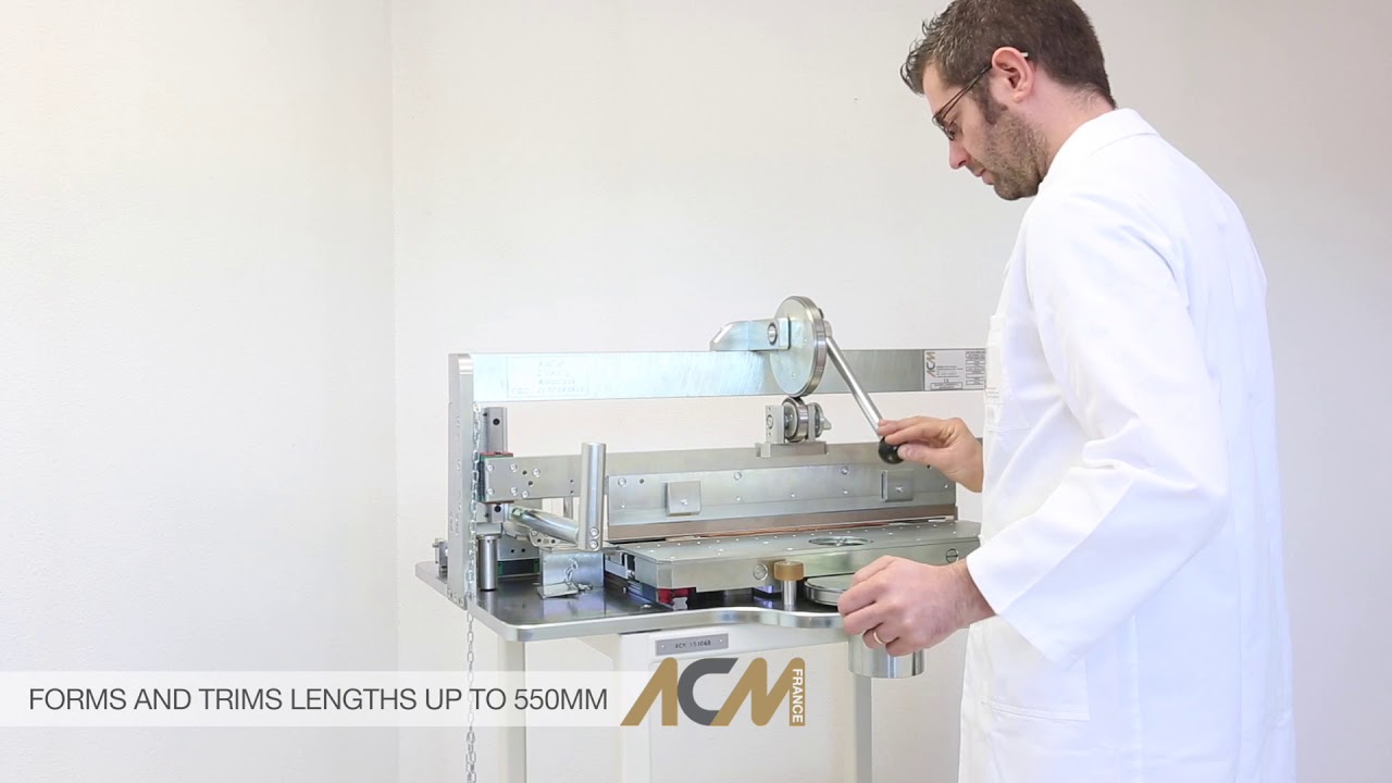 ACM France Forming and trimming machine - YouTube