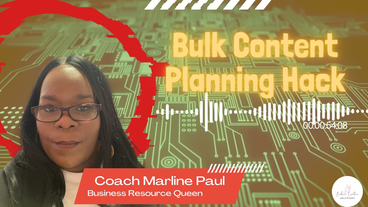 "Transform Your Content Planning with AI, Canva, and Google Docs - The Bulk Content Planning ...