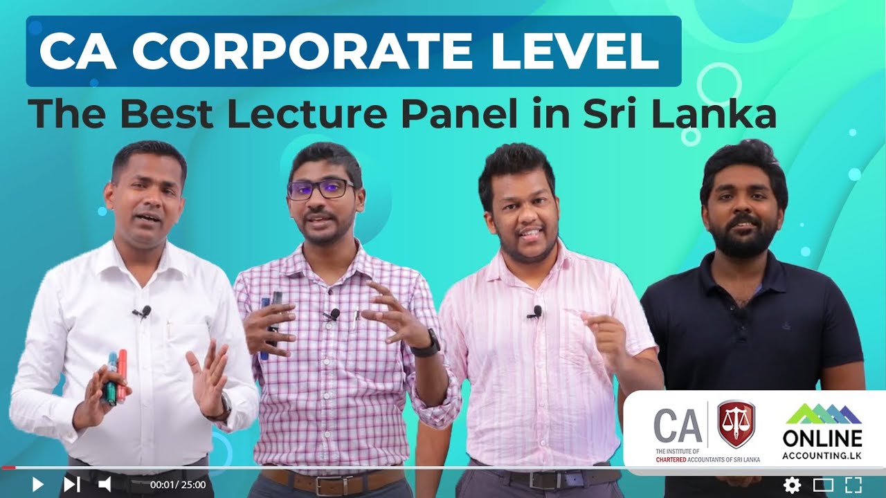 CA Corporate Level | Best Lecture Panel in Sri Lanka | Chartered ...