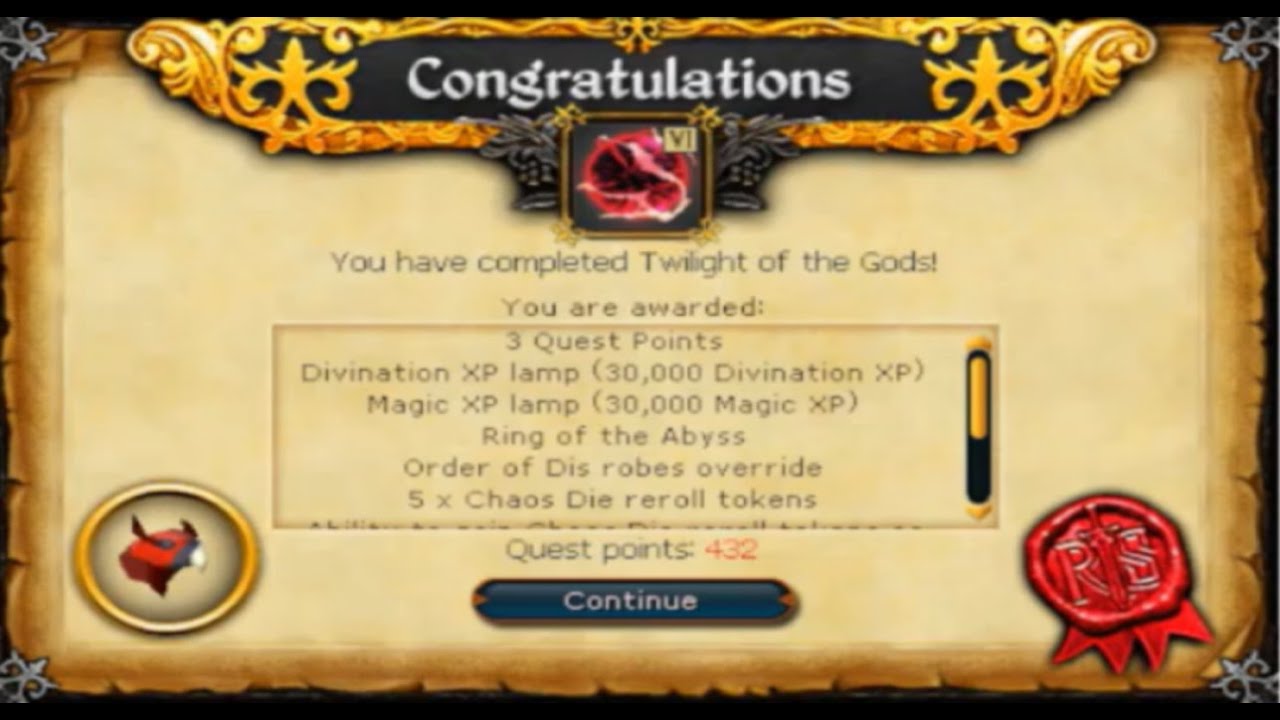 RS3 Quest: Twilight of the Gods - YouTube