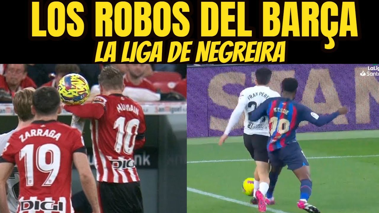 Los robos del Barça en una liga que está manchada con Jota Jordi y ...