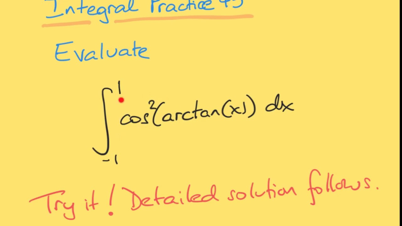 Integral Practice 45 - YouTube