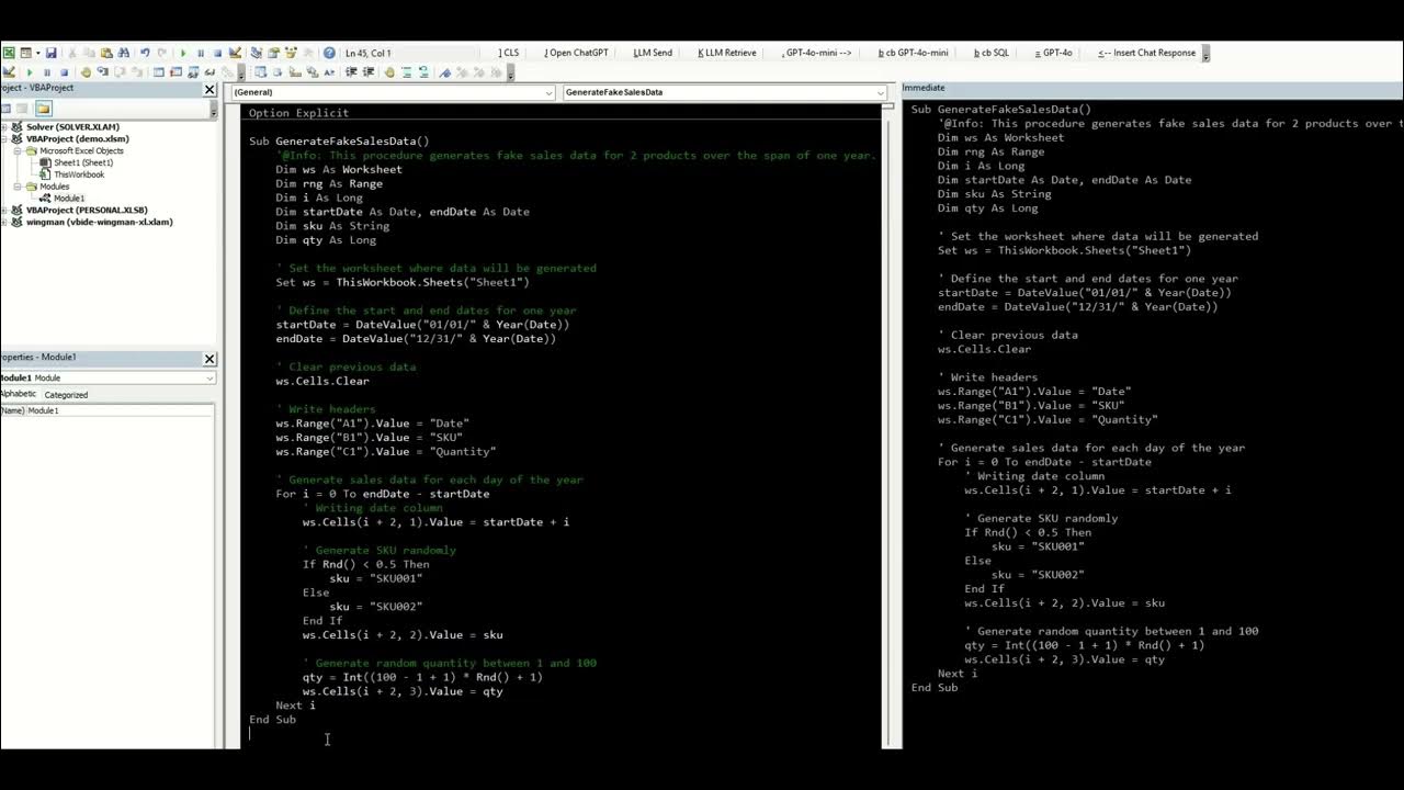 VBA Copilot: Using SQL to update an Excel Worksheet with VBIDE Wingman - YouTube