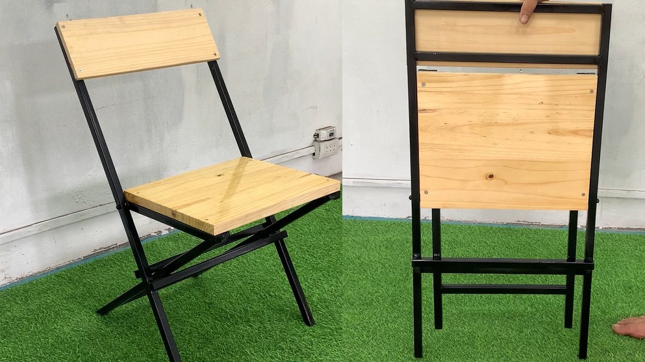 How To Make Utility Folding Chairs Smart - DIY Ideas Space Saving - YouTube
