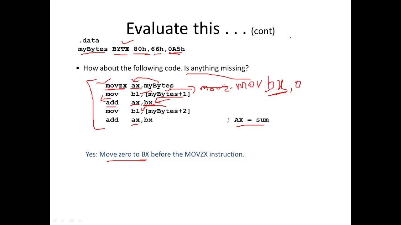 Important assembly instructions and implementing arithmetic expression - YouTube