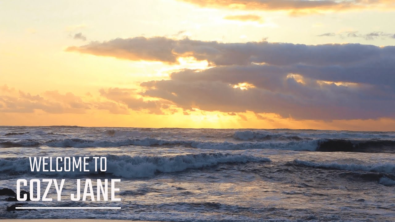 Calming Ocean Sunset Ambience. Sounds of Ocean Waves During Sunset ...