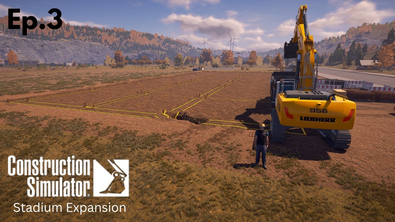 Eu Map Ep.3 Stadium DLC Grandstands Pt.2 Construction Simulator - YouTube