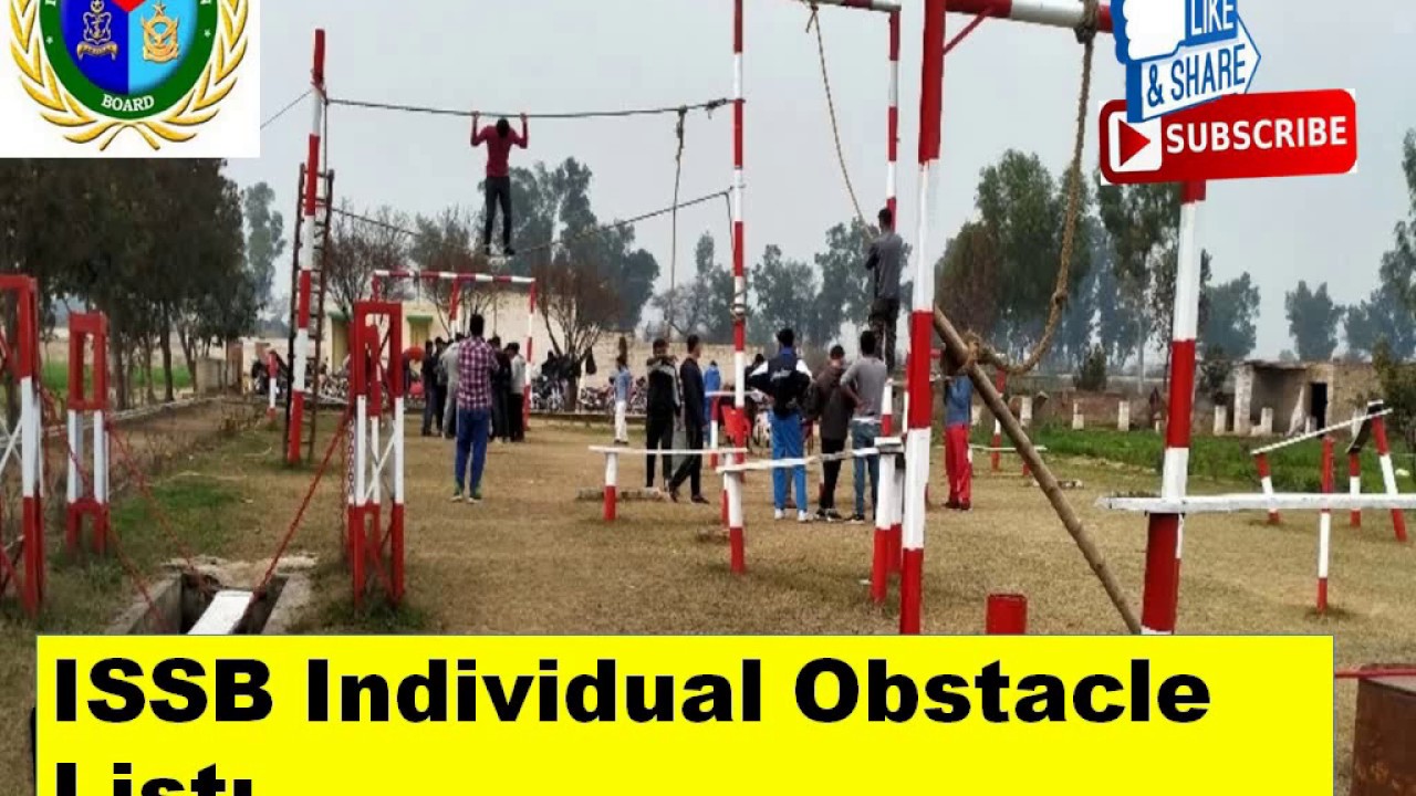 ISSB Individual Obstacles videos (6-6-2020/2021) - YouTube