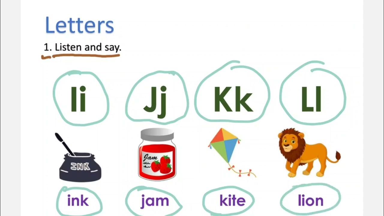 تعلم الحروف الإنجليزية ijkl - YouTube