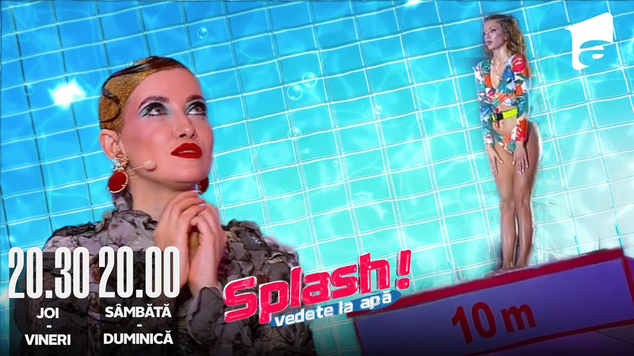 Codruţa Sanfira a dat dovadă de curaj sărind de la 10 metri la Splash ...