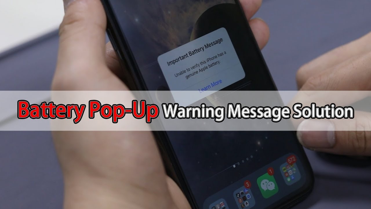 Everything about iPhone Non-Genuine Battery Pop-up Warning Message is ...