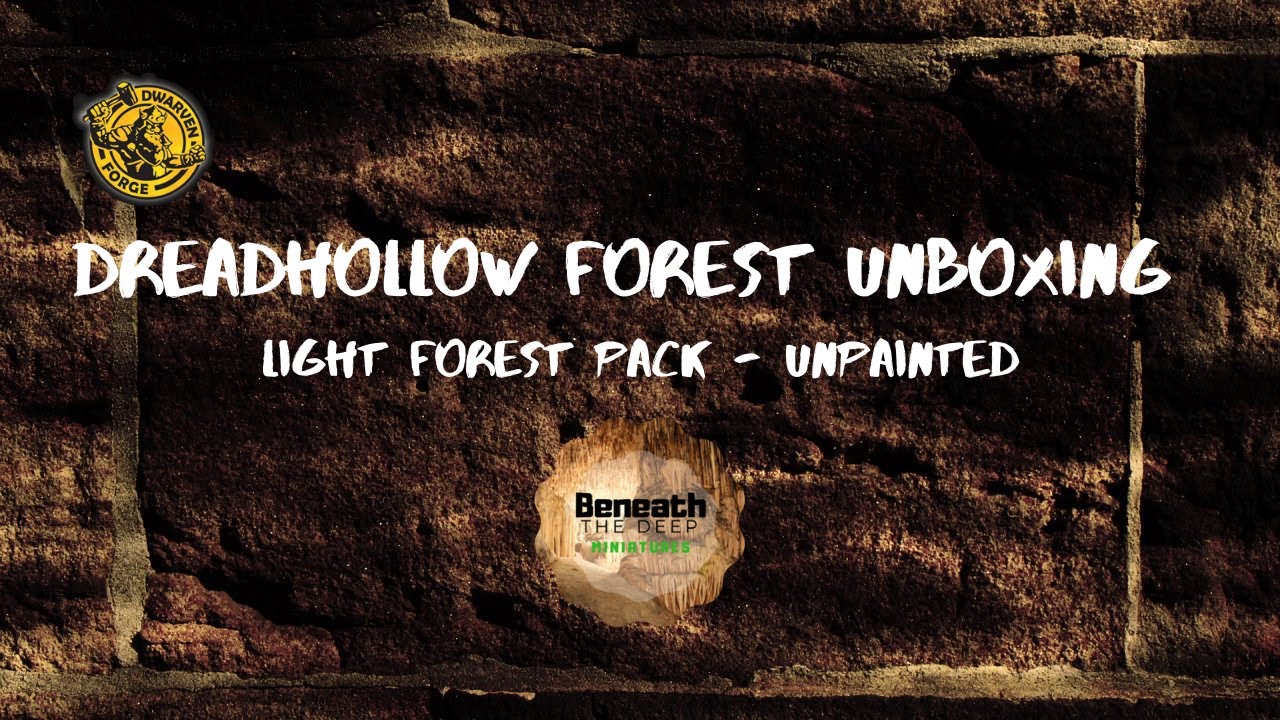 This is Dwarven Forge Dreadhollow Forest Unboxing Light Forest Pack - Unpainted - YouTube