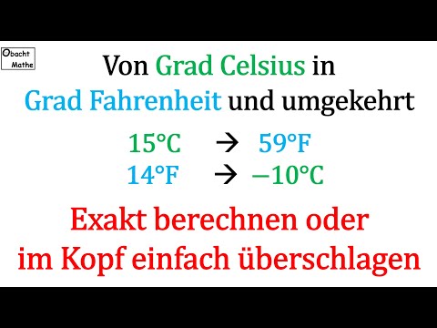 Grad Celsius in Grad Fahrenheit und umgekehrt | exakt oder ungefähr im ...