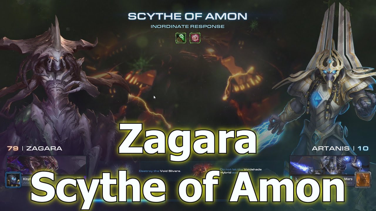 Starcraft 2 Mutation: Zerg Zagara em Scythe of Amon - YouTube