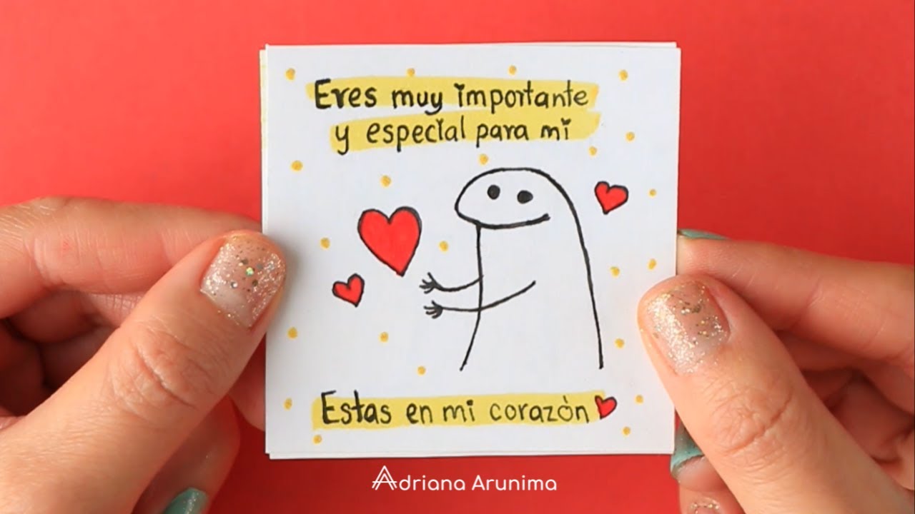 🟢 Tarjeta de amor del personaje Flork (deformito tarjeta) Dibujando a ...