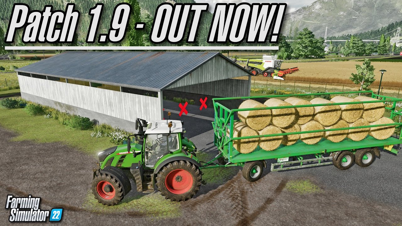 Patch 1.9 + New Bale & Pallet Storage! | Farming Simulator 22 - YouTube