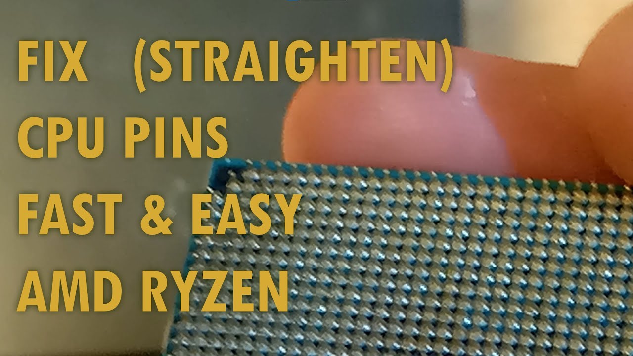 FIX (STRAIGHTEN) CPU PINS FAST & EASY | AMD RYZEN #shorts - YouTube