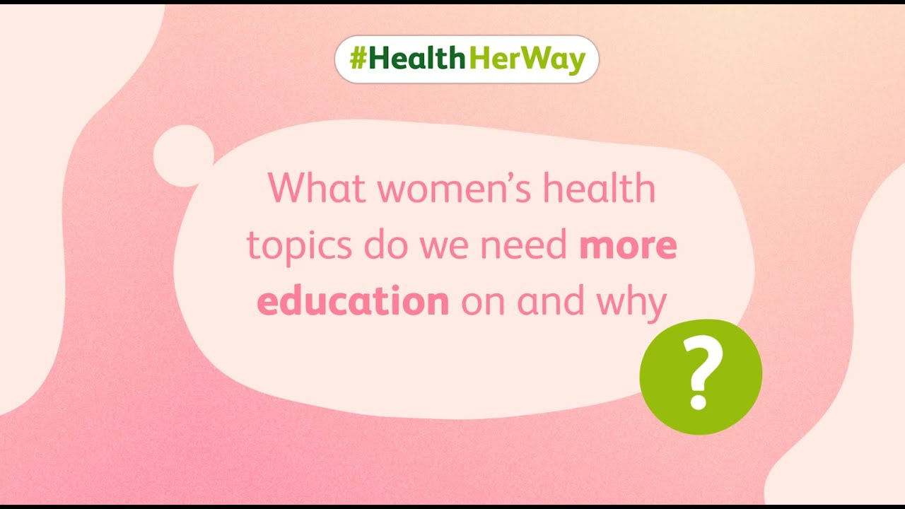What women's health topics do we need more education on and why ...