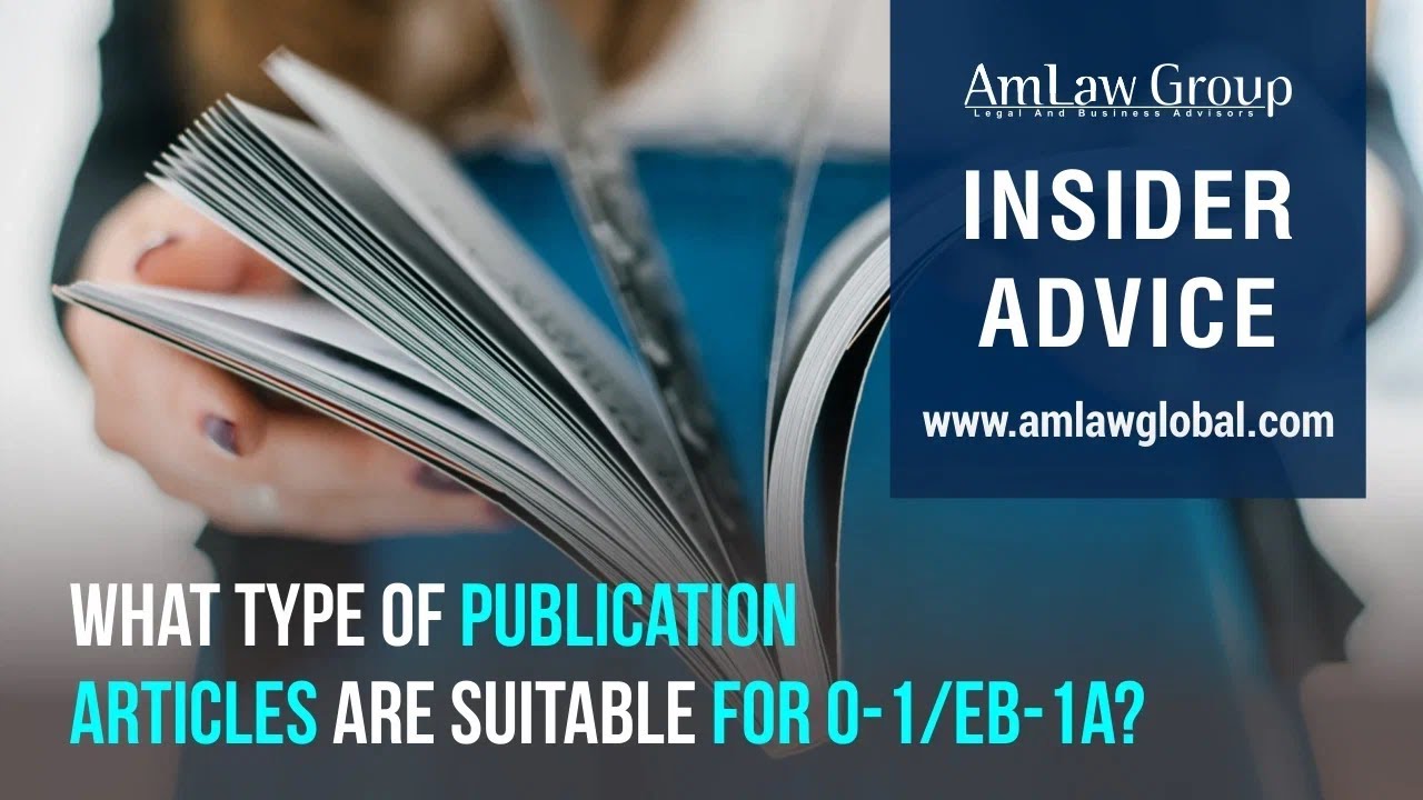 What type of publication articles are suitable for O-1 and EB-1A - YouTube