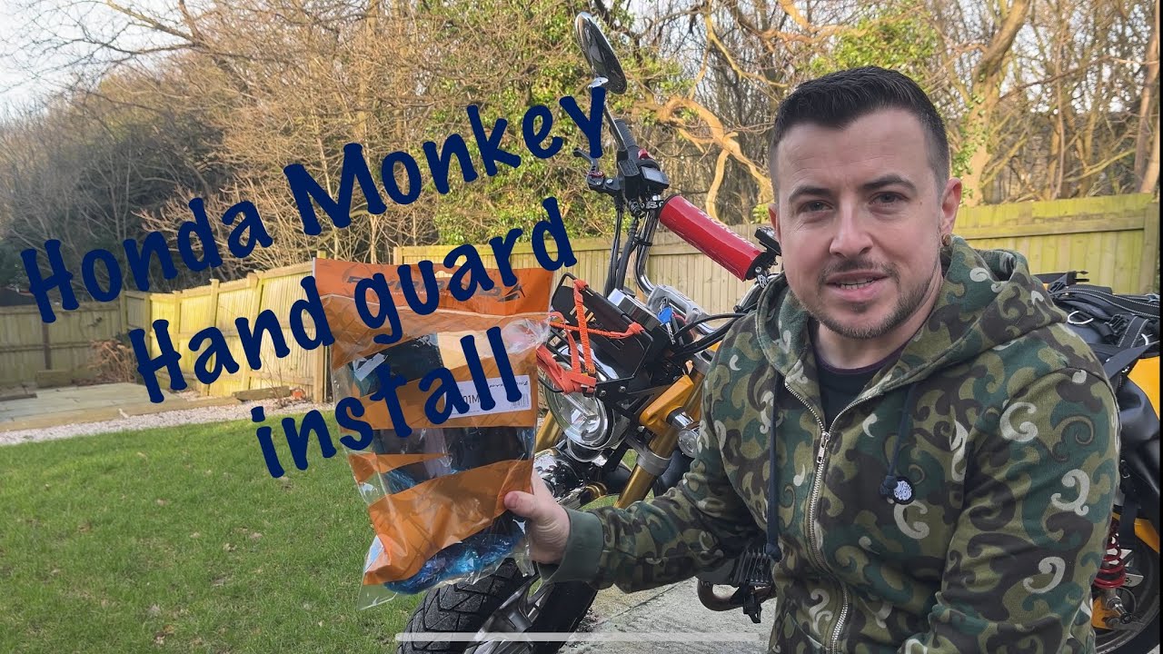 Honda Monkey - Hand Guard Installation - YouTube
