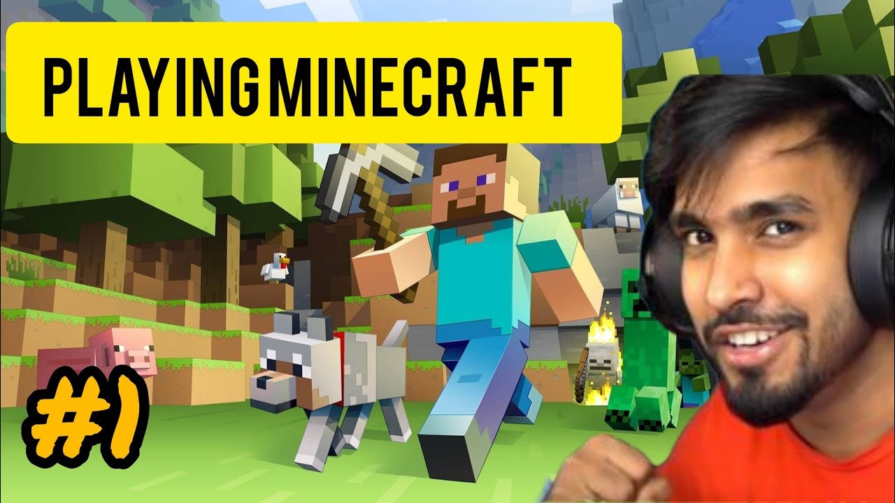 playing Minecraft on YouTube for the first time #minecraft # ...