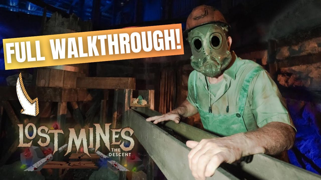 Lost Mines: The Decent | Full Walkthrough POV | Howl-O-Scream Busch Gardens Williamsburg 2023 ...