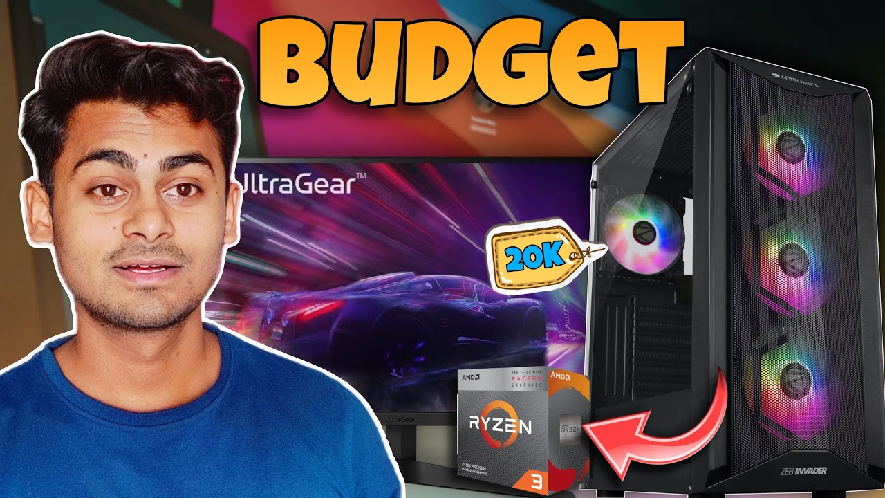 Let's Build Best Budget PC Under 20000🔥 With Ryzen 3 3200G in 2024 🔥 ...