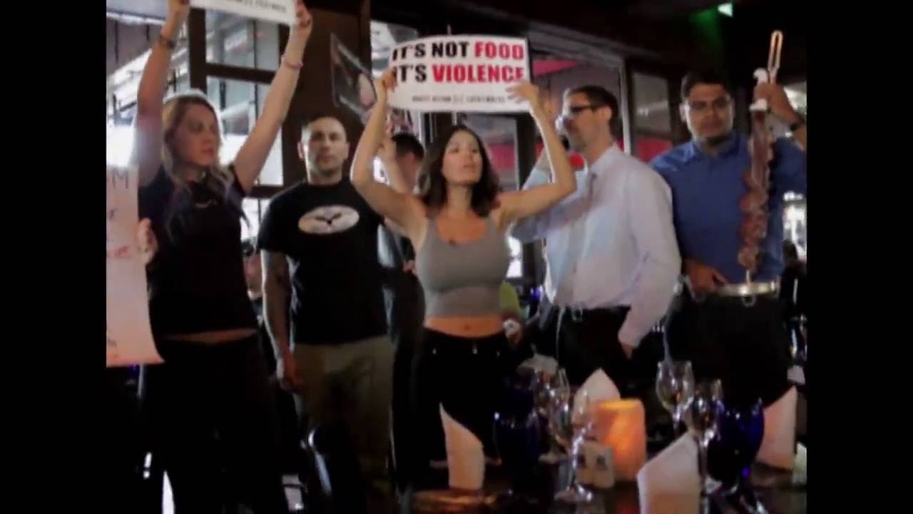 Texas De Brazil Protest DxE - YouTube