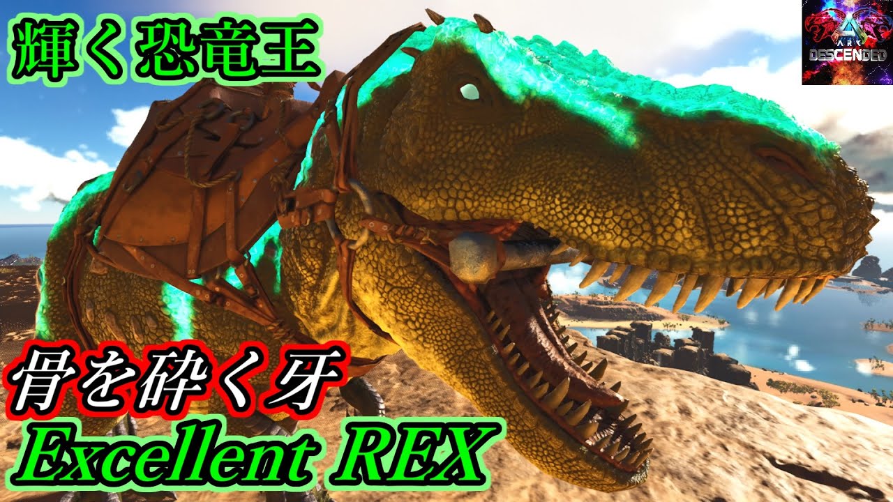 【MOD】Excellent Tier最高クラスの実力者はやっぱり恐竜王！輝く牙「Excellent REX」【ARK:Descended ...