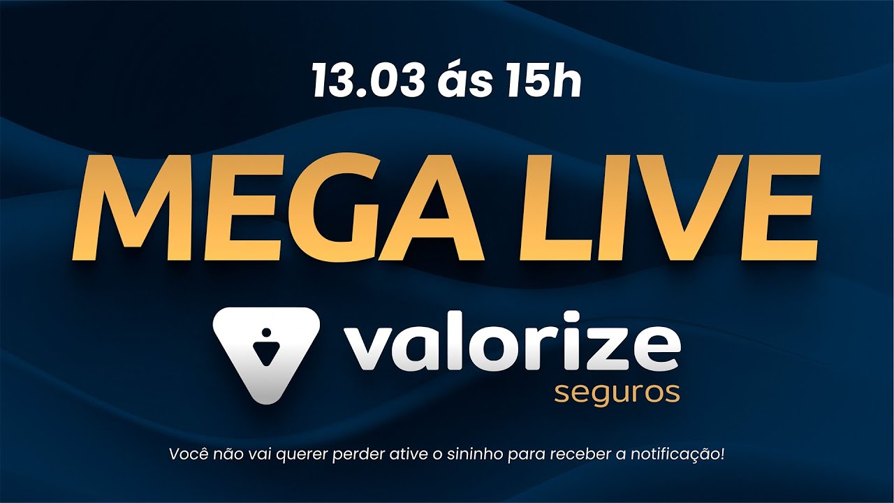 🌟 Prepare-se para a Mega Live da Valorize Seguros 🌟 - YouTube