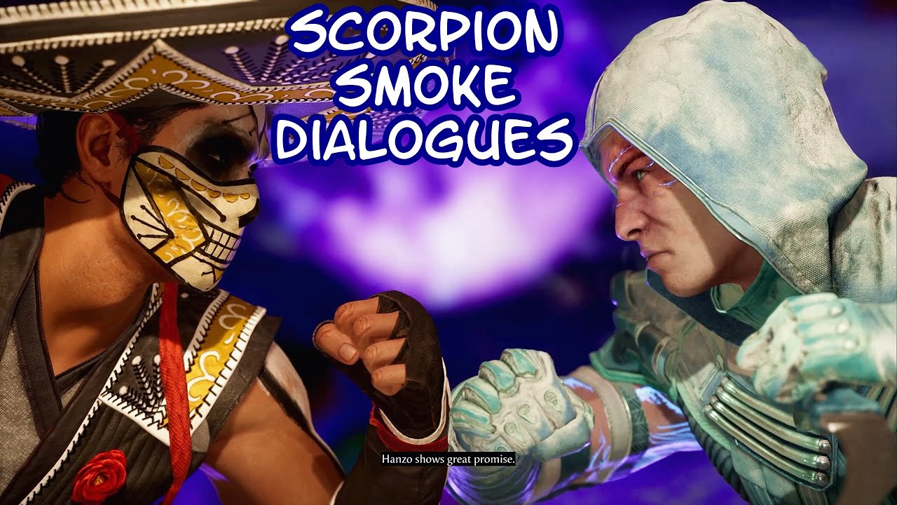 Scorpion v Smoke - Dialogues - Mortal Kombat 1 - YouTube