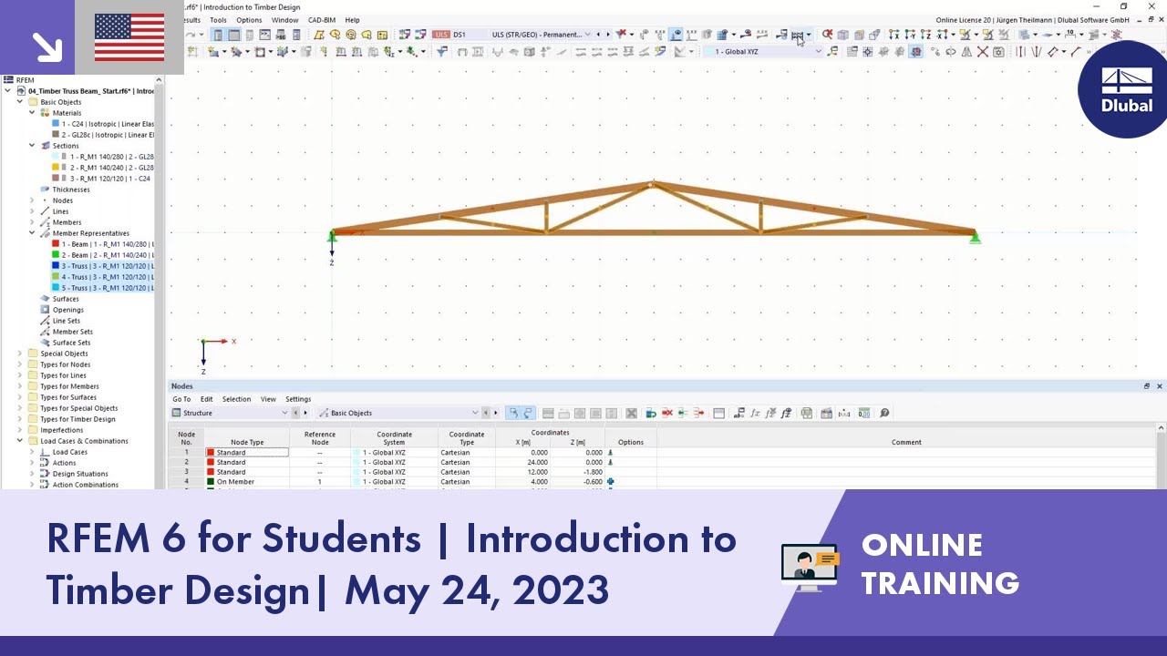 RFEM 6 for Students | Introduction to Timber Design| May 24, 2023 - YouTube