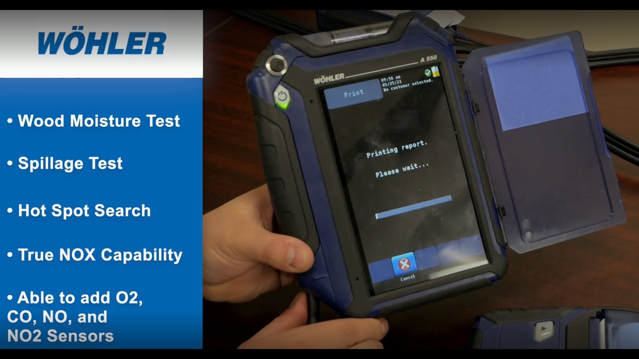 Wohler A450 and A550 Combustion Analyzer Overview - YouTube
