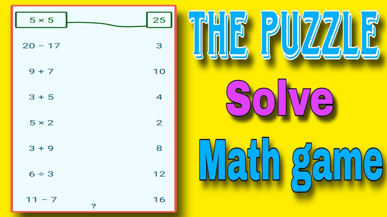 The puzzle solve || math game || mind game || C D GAMING #gaming #games ...