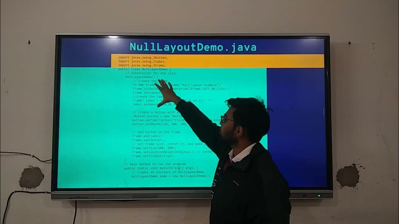 NULL Layout in Swing JAVA - YouTube