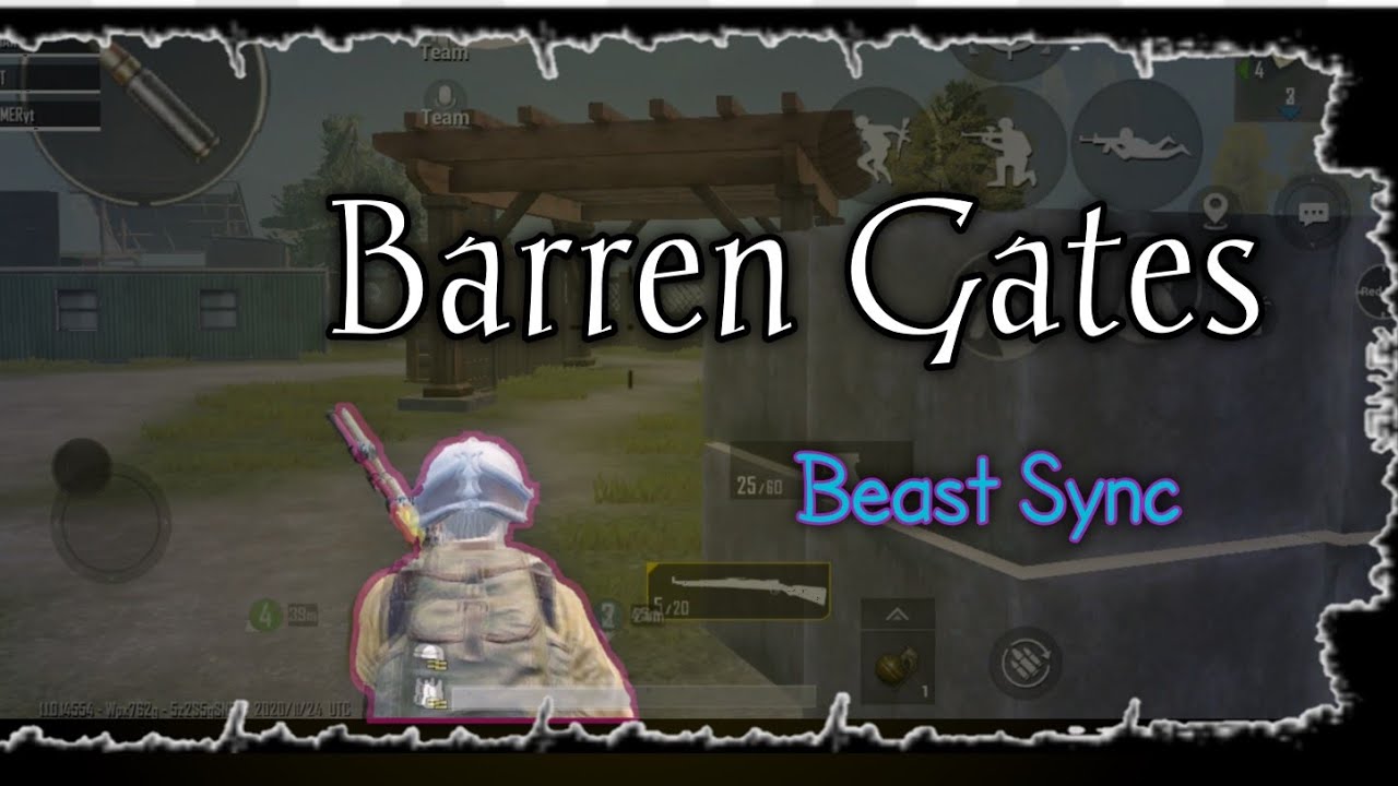 BARREN GATES BEAST SYNC||MONTAGE VIDEO PUBG MOBILE-ANUJ GAMING - YouTube