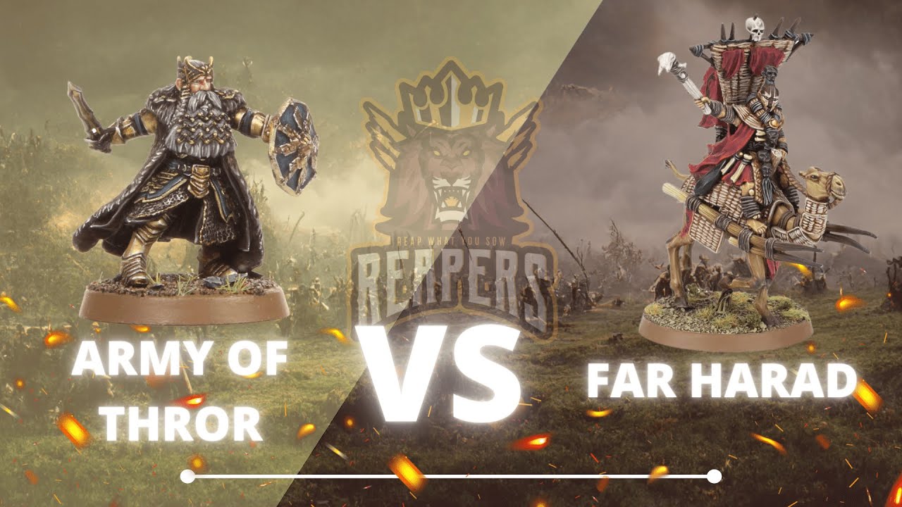 Army of Thror vs Far Harad Battle Report - YouTube