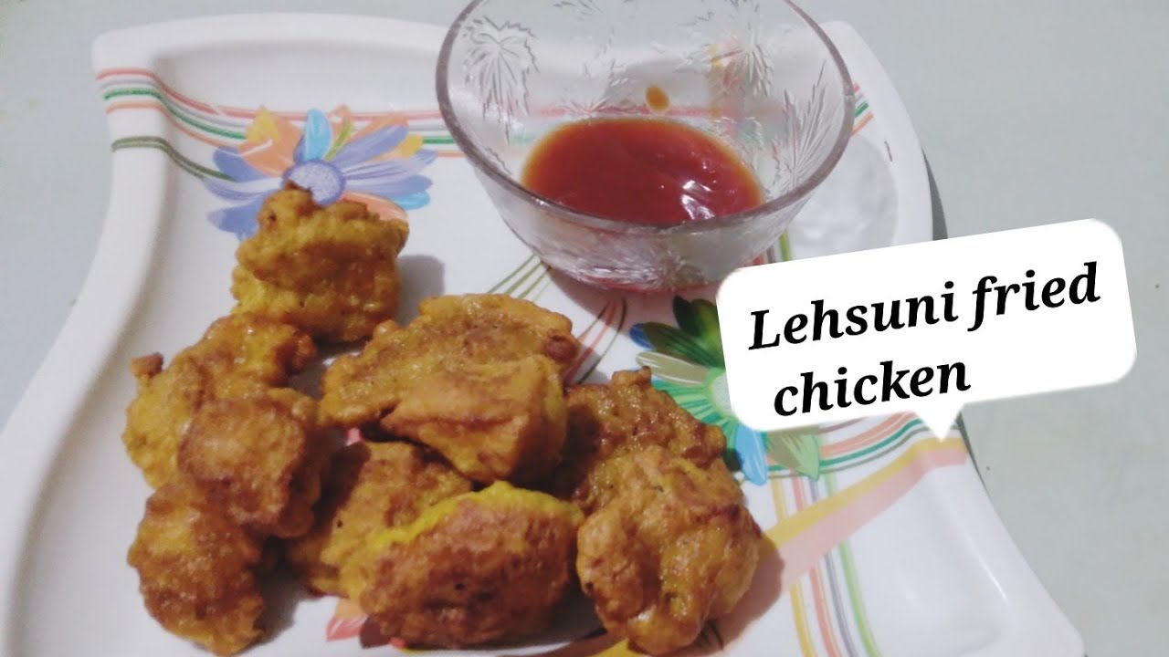 Lehsuni fried chicken🧄🍗chicken fries - YouTube