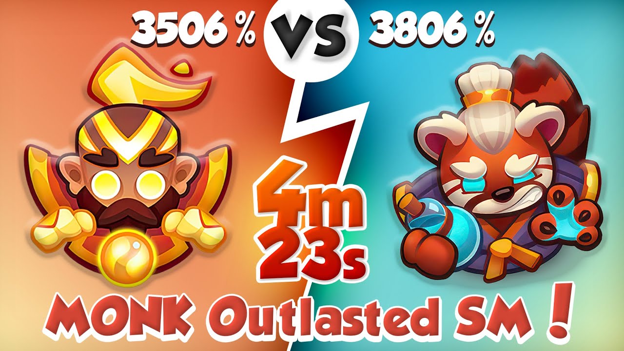 MONK Outlasted Spirit Master No Problem @ 4:23 mins | PVP Rush Royale ...
