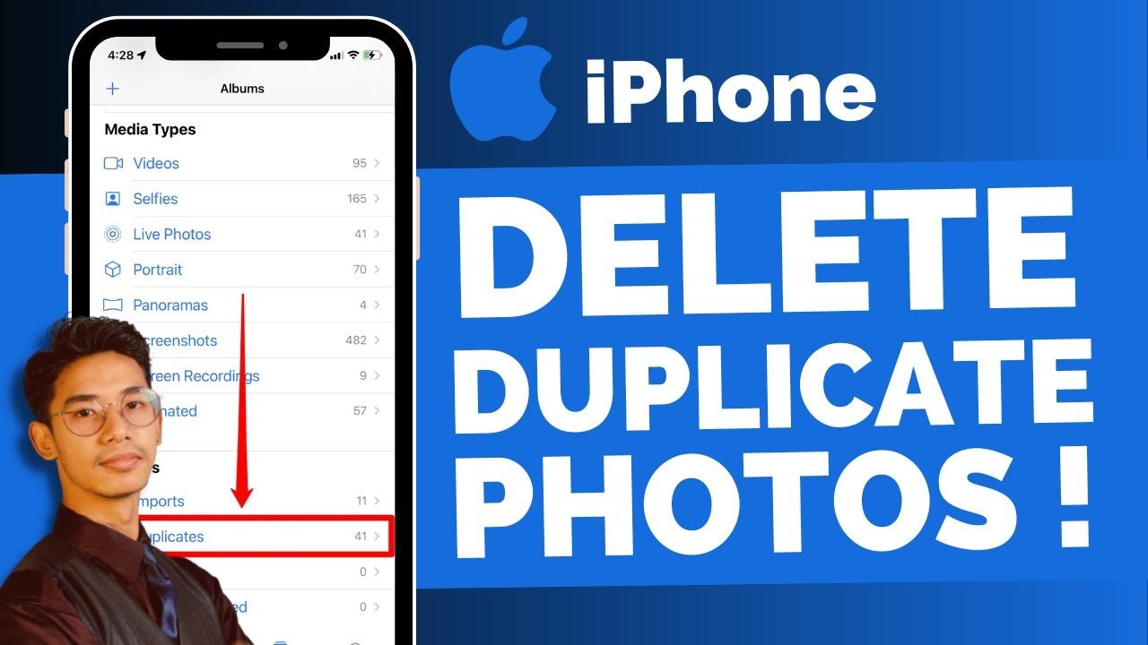 How To Delete Duplicate Photos On iPhone ! - YouTube