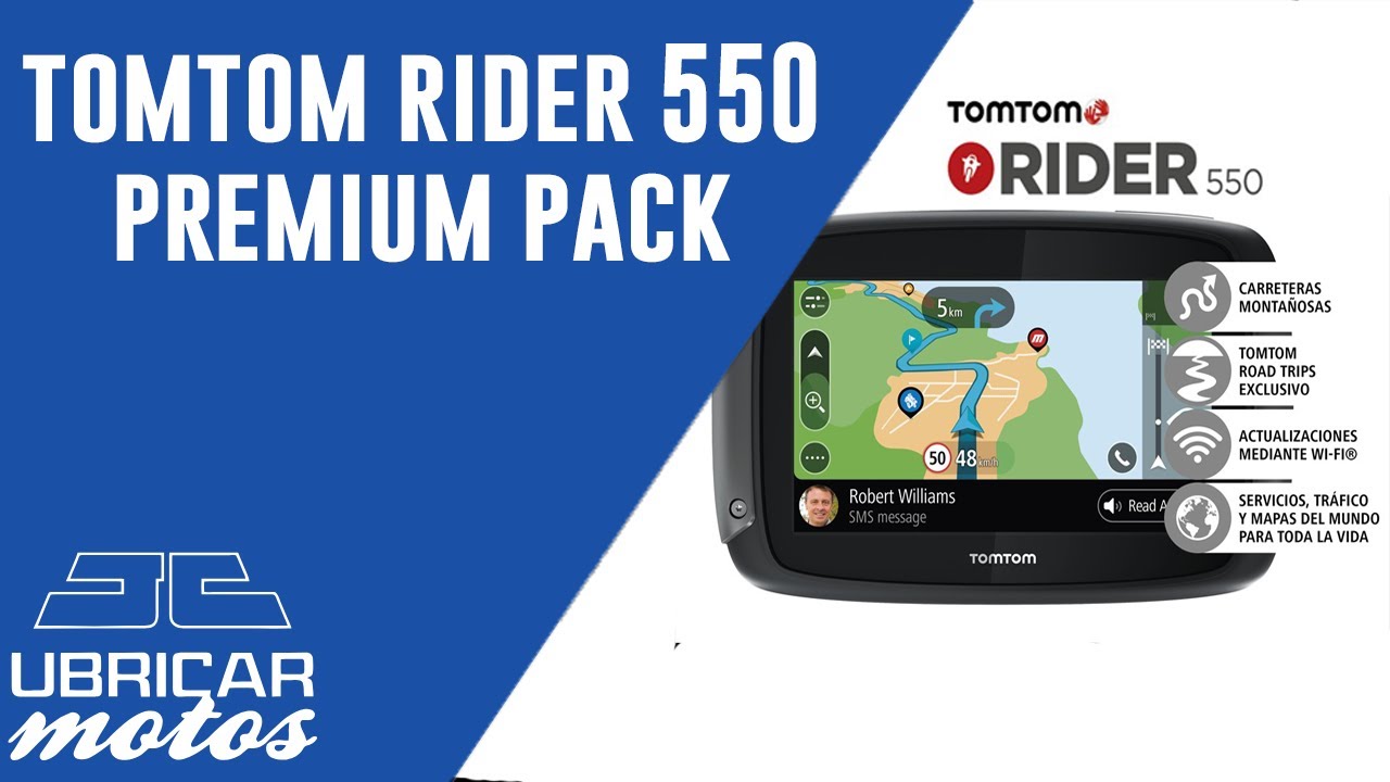 TOMTOM RIDER 550 PREMIUM PACK - YouTube